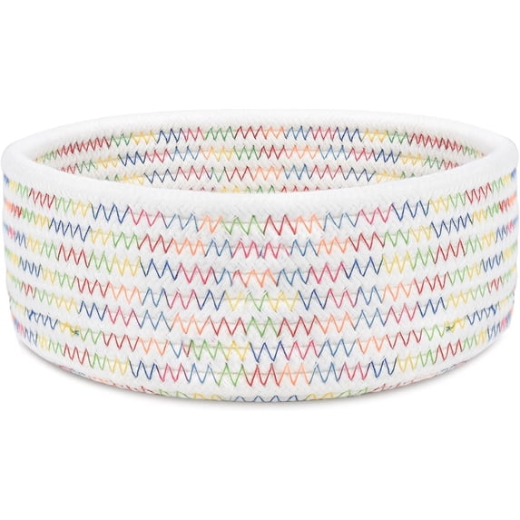 ABenkle Small Woven Basket, Empty Tiny Shallow Storage Basket, Mini ...