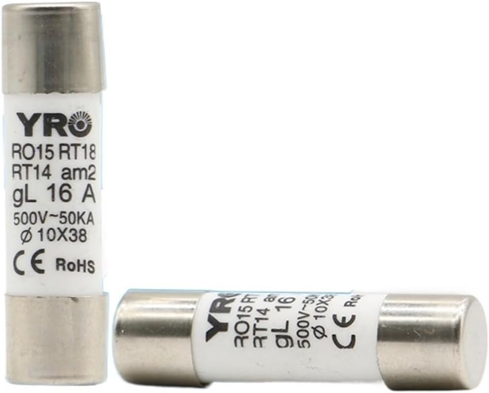 AC 10/20Pcs 10x38MM Fast Blow Ceramic Fuse 0.5A 1A 2A 3A 4A 5A 6A 8A ...