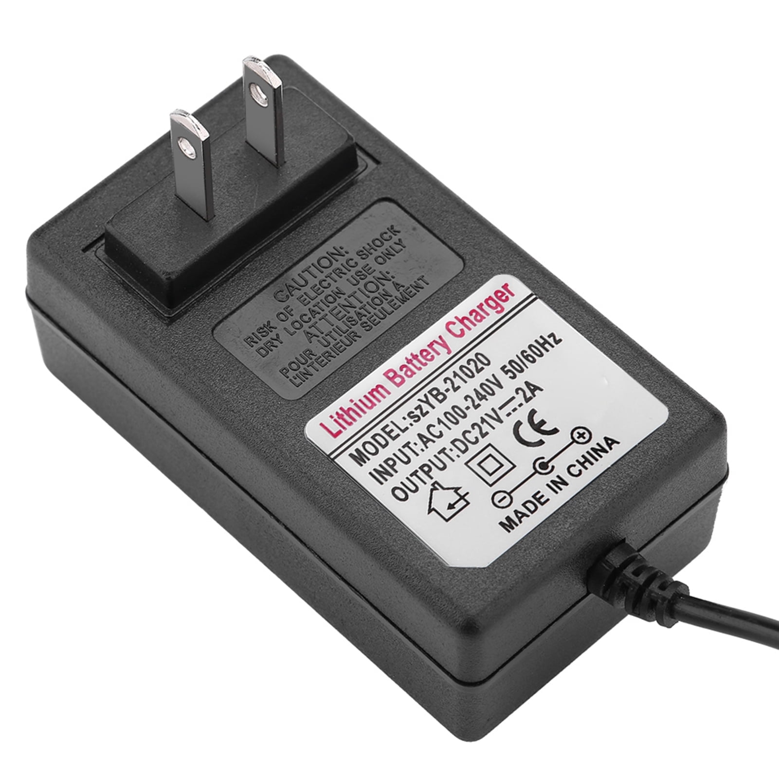 AC 100-240V DC 21V 2A Safe Charge Power Supply Adapter Lithiumion ...