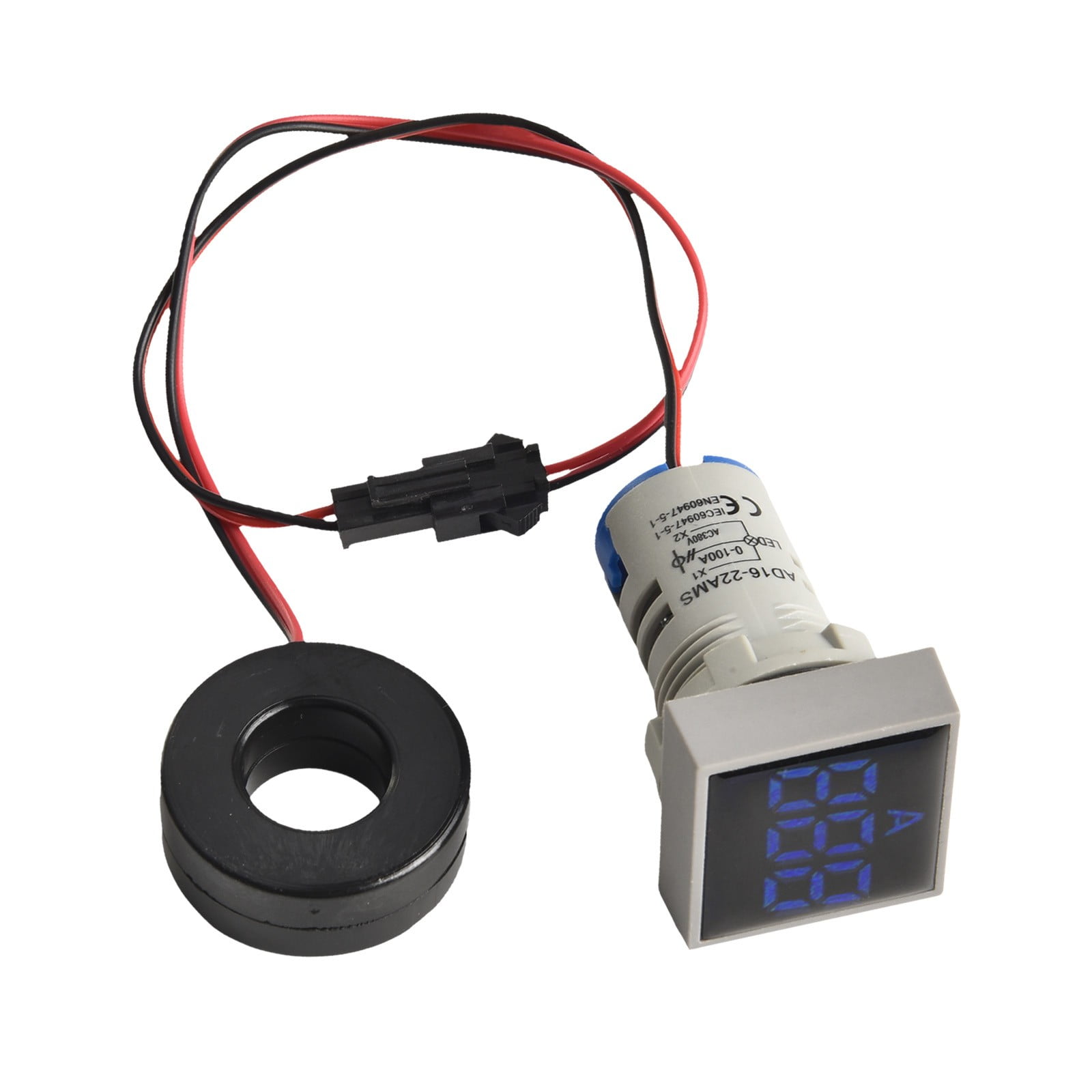 AC 110-220V Digital Ammeter With LED Display Anel Mount Square Digital ...