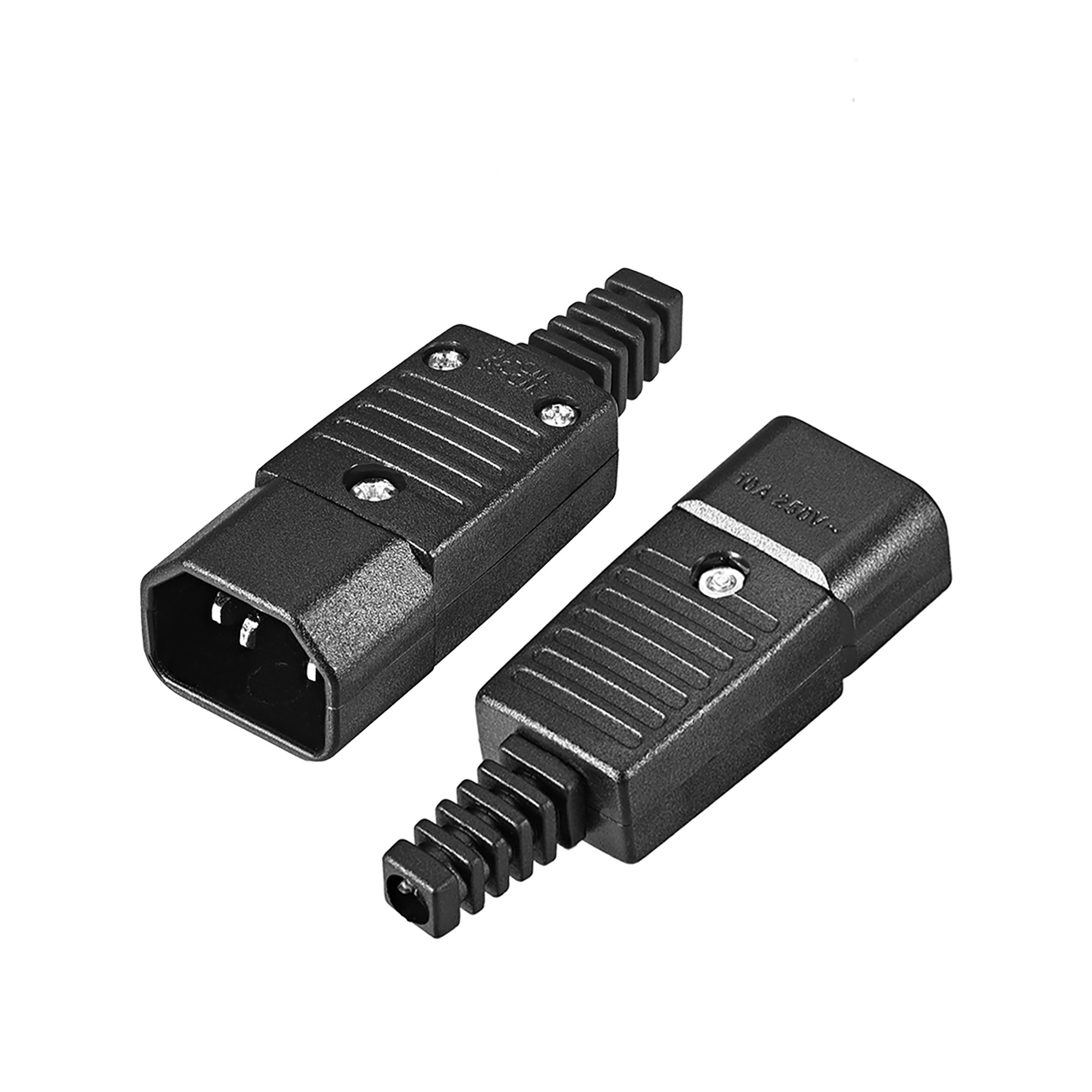 AC 110-250V 10A Male IEC320 C14 Power Socket Adapter Connector 3 ...