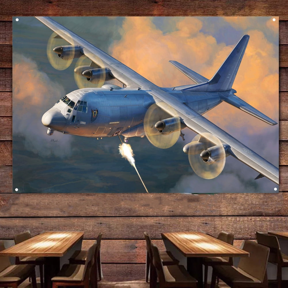 AC-130J 'Ghostrider' bomber Fighter Poster Wall Chart - 38" x 57" HD ...