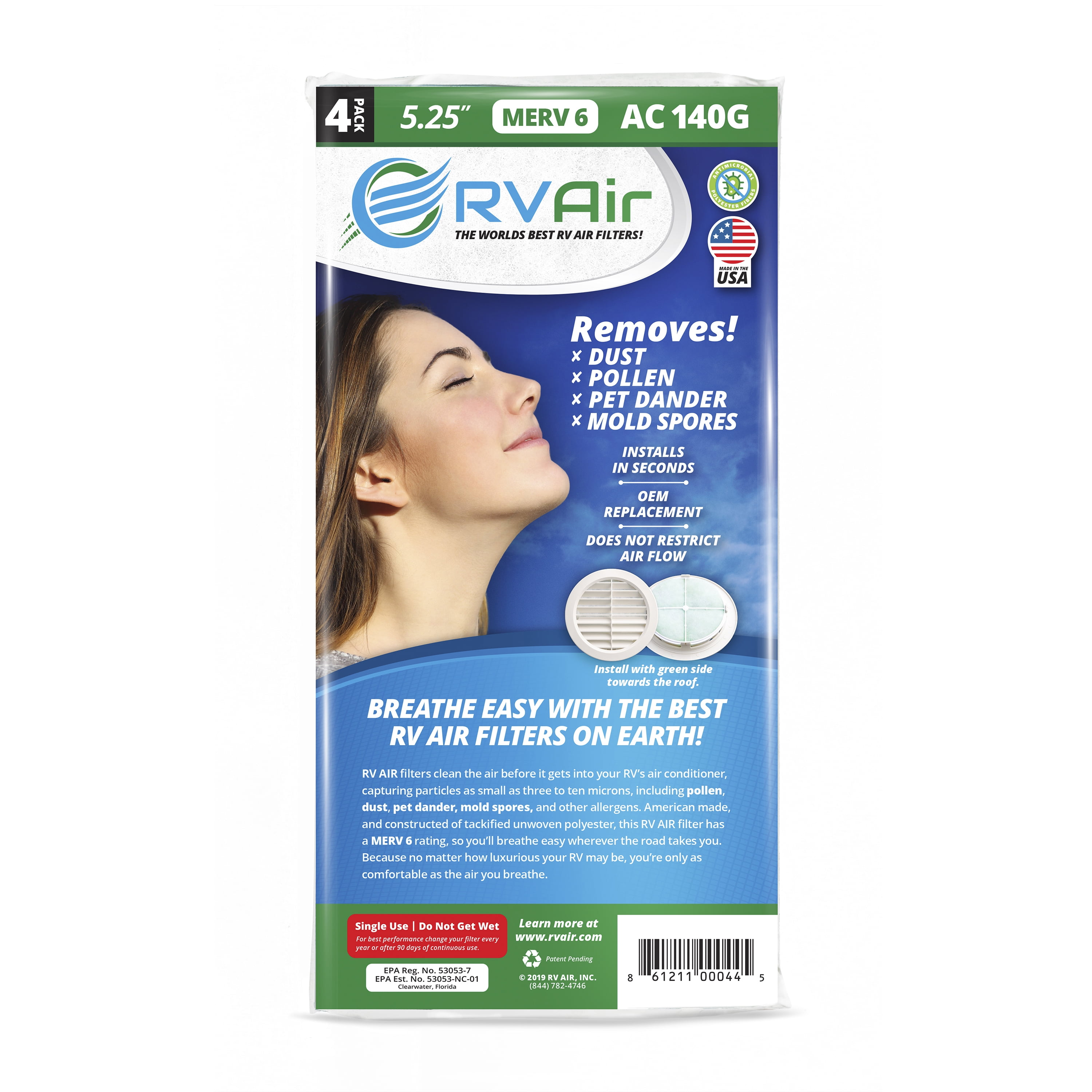 AC 140G, RV Air Filters - Walmart.com
