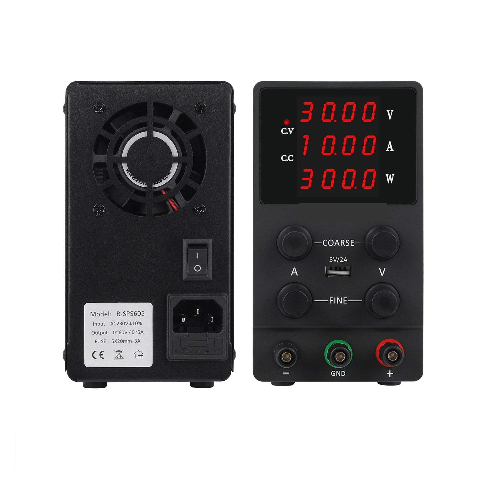 AC 220 Switching DC Lab Power Supply 30V 10A 5A 300W Adjustable ...