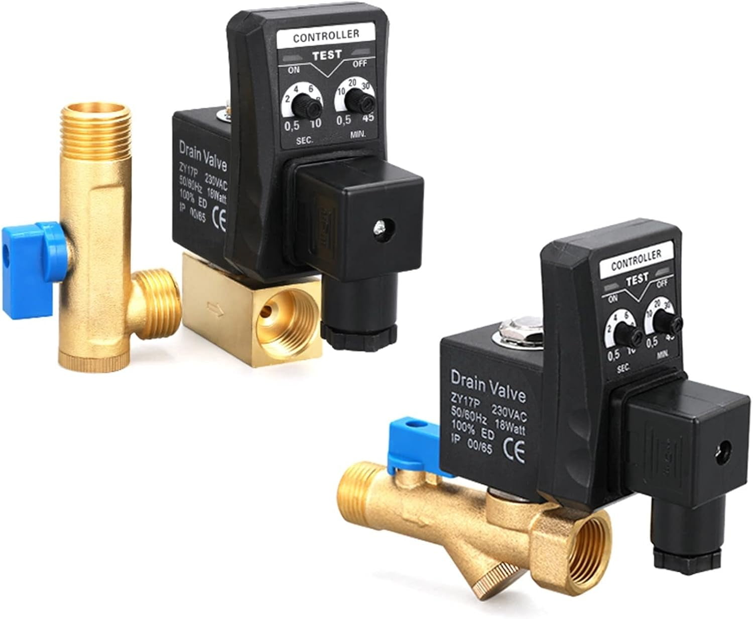 AC 220V 1/2quot; Inch Electric Timer Auto Water Valve Electronic Drain ...