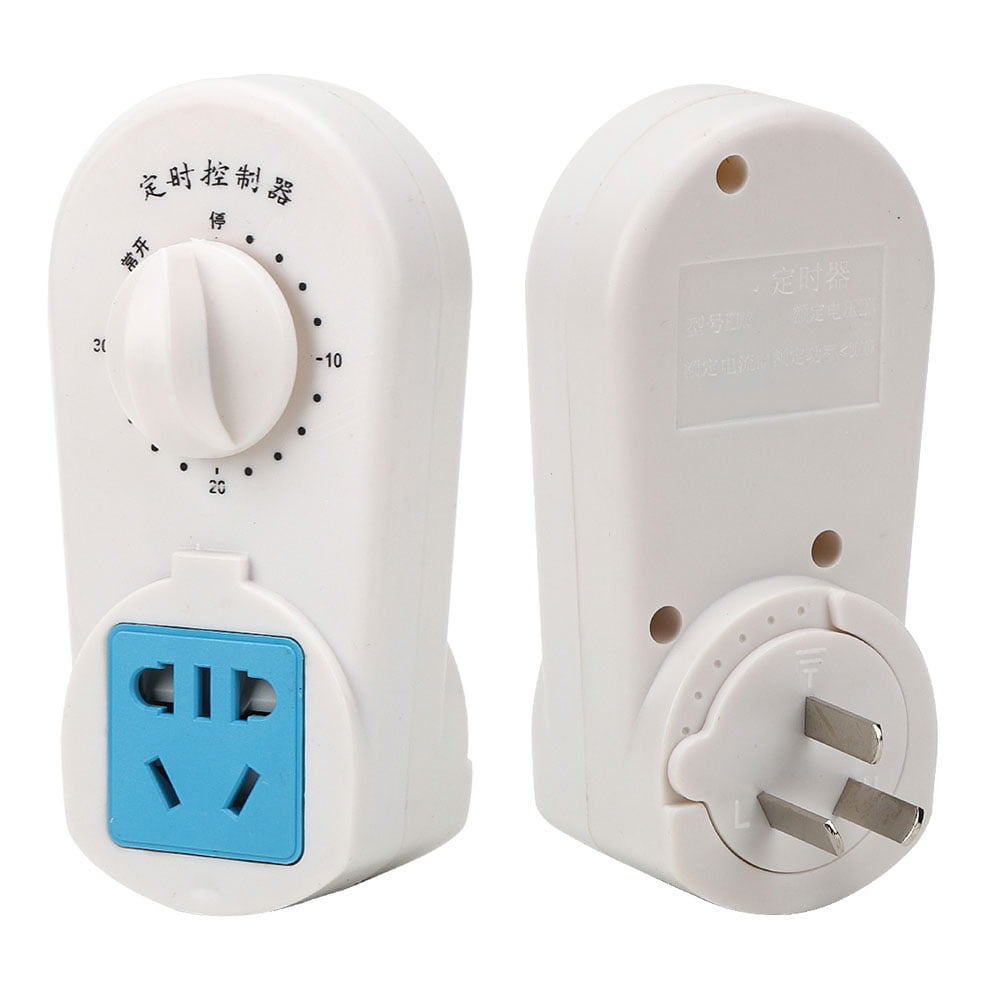 AC 220V 10A Pump Timer Mechanical Time Switch Countdown Control Socket Wall Mount 30Min, Flame ...