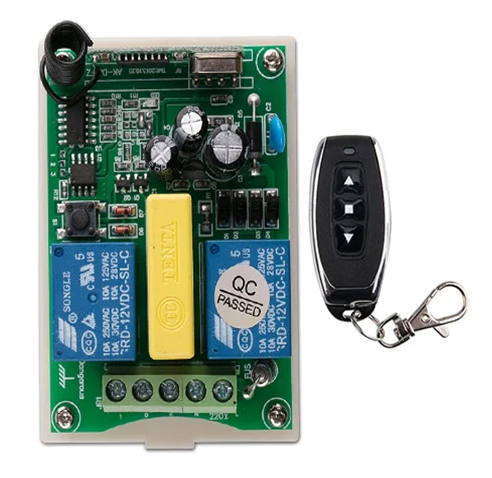 AC 220V 2 CH 2CH RF Wireless Remote Control Switch Receiver ...