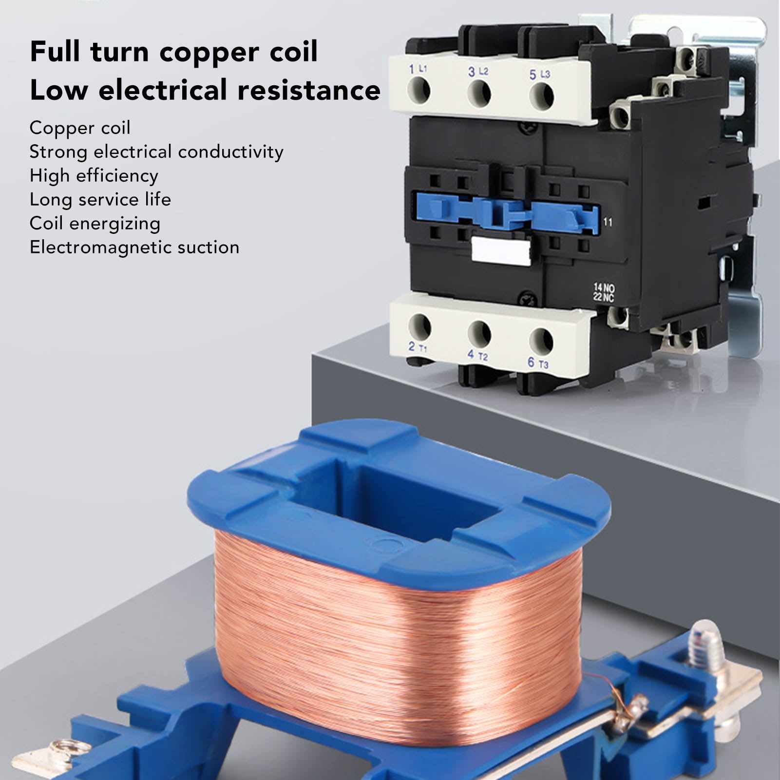 AC 220V 80A AC Contactor, 3 Phase Motor Contactor Definite Purpose ...