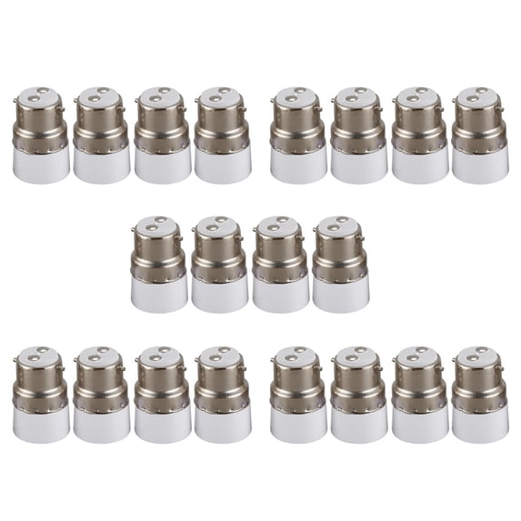 AC 220V B22 to E14 Base Socket Light Lamp Bulb Adapter Holder 20pcs ...