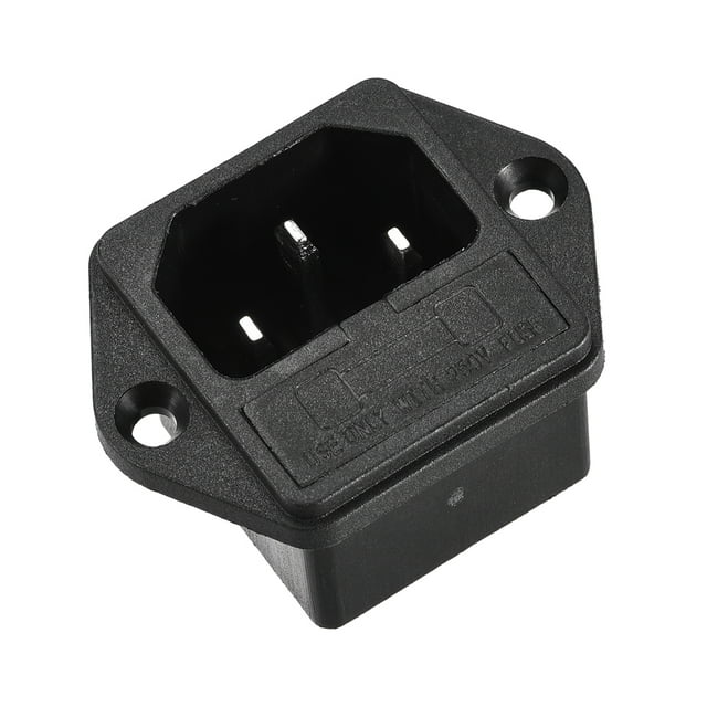 AC 250V 10A IEC320 C14 Male Power Cord Inlet Socket 4Pin Inlet Module ...