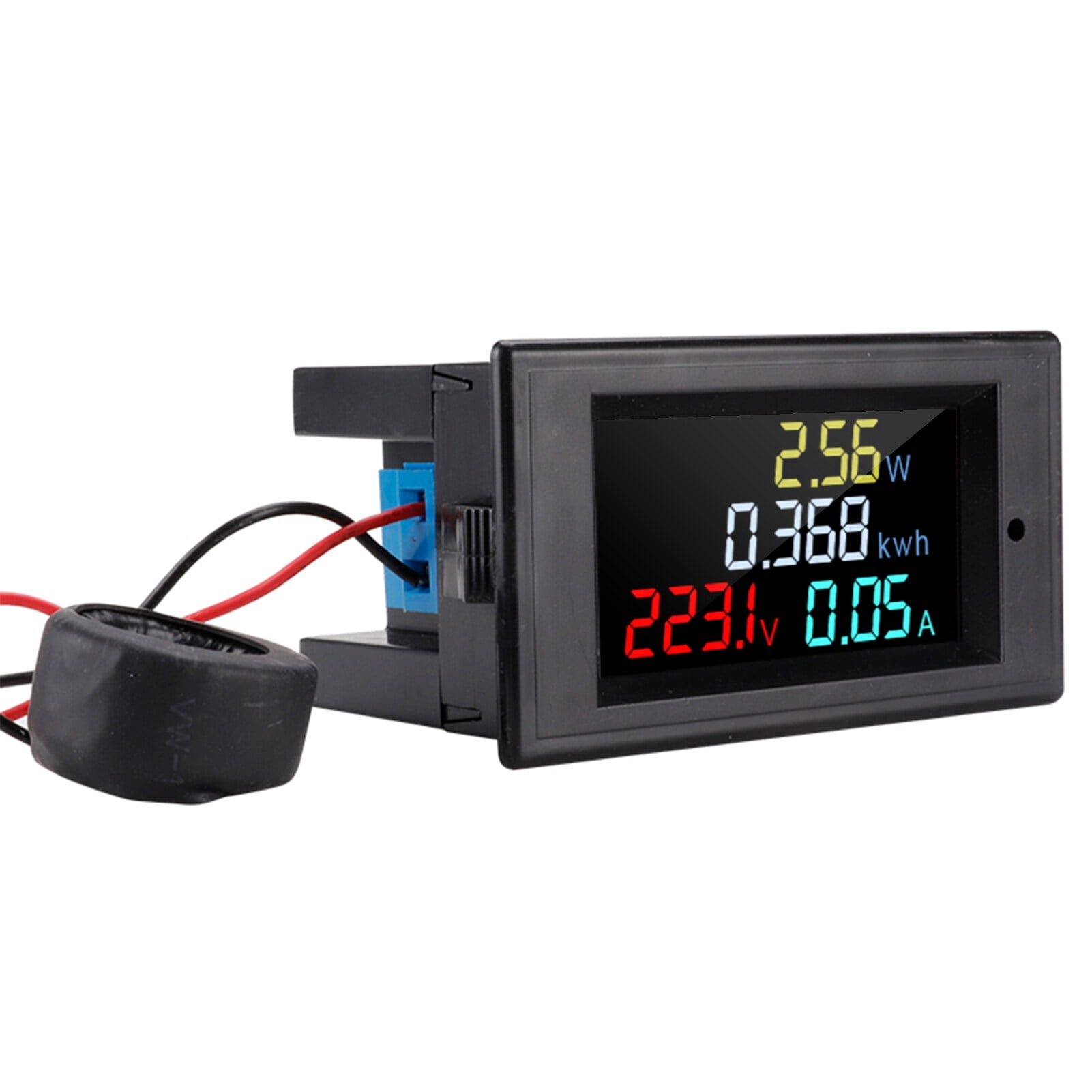 AC 80-300V Digital Voltmeter Ammeter Color LCD Display Multimeter Voltage Current Power Energy ...