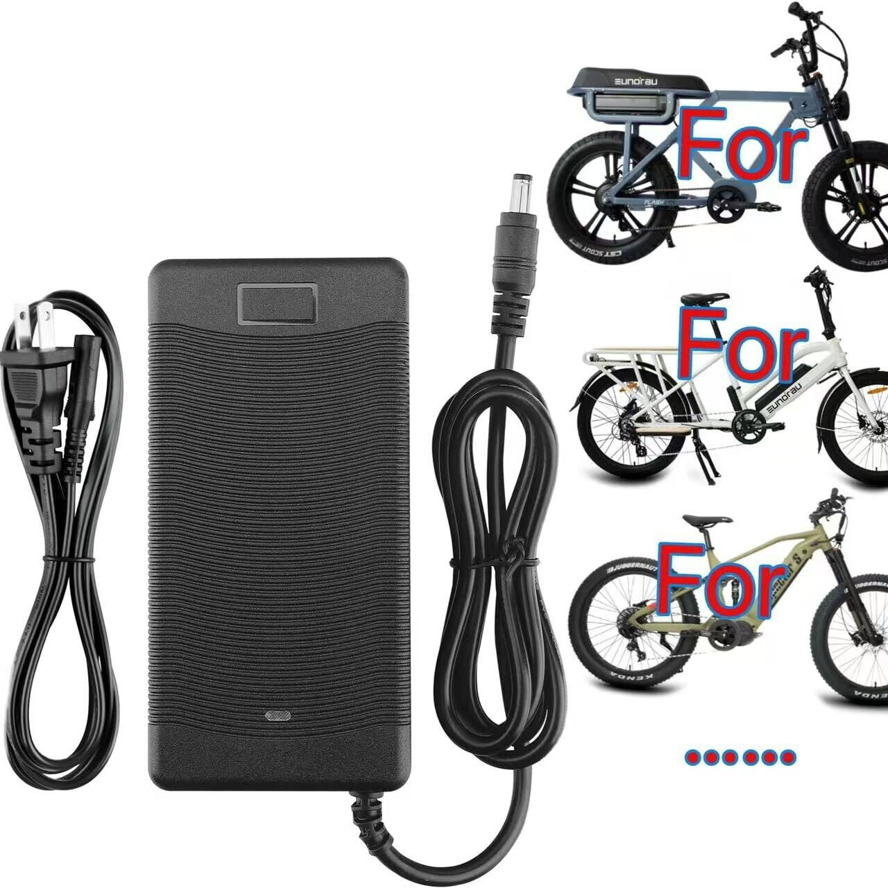 AC Adapter Battery Charger For Eunorau Electric Bike Power Cord ...