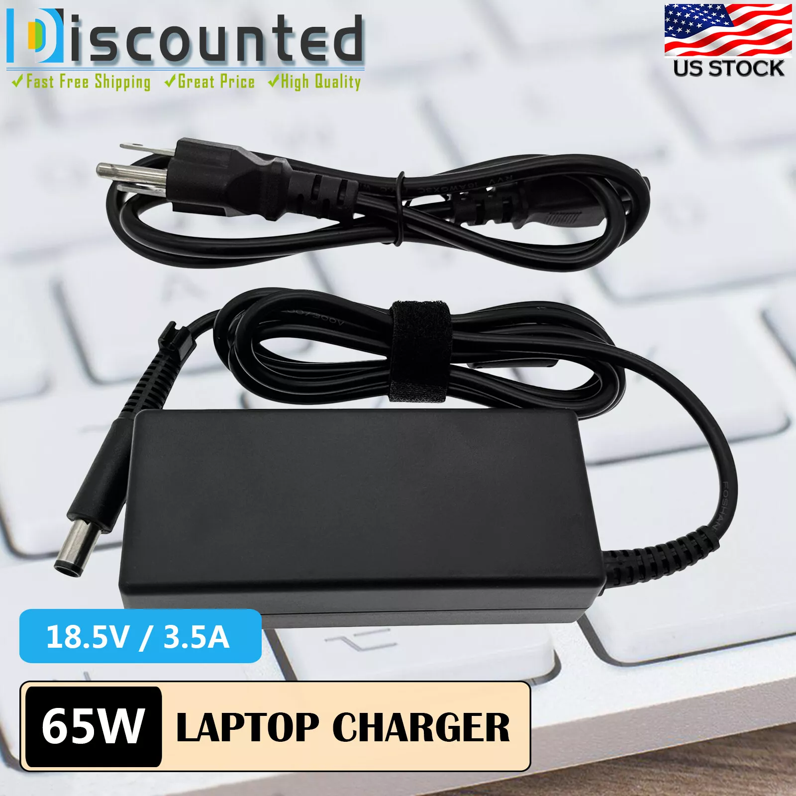 AC Adapter Battery Charger For HP 2000-2d64NR F4X74UA 2000-2d65NR ...