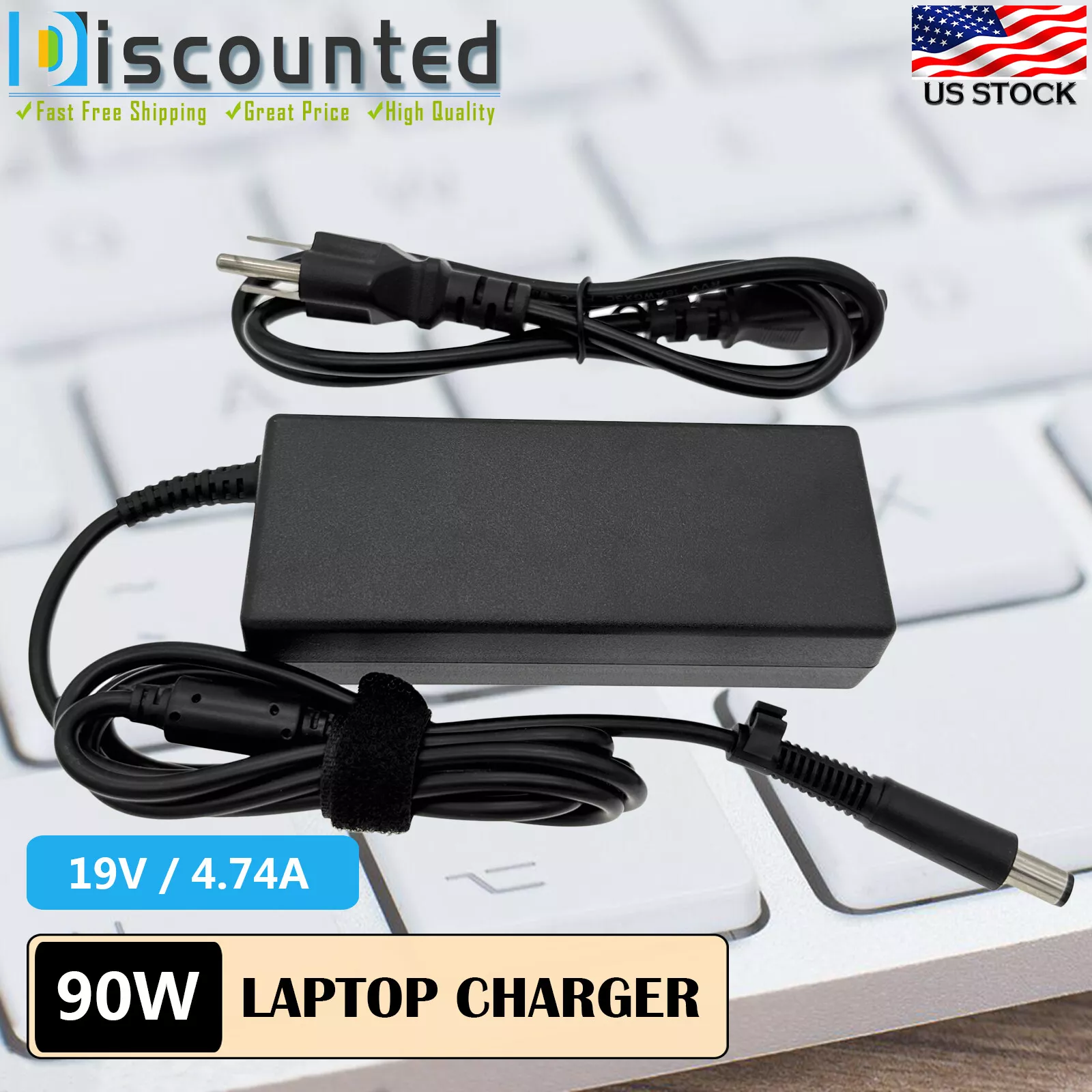 AC Adapter Battery Charger For HP Compaq nc8430 nx9420 Laptop Power ...