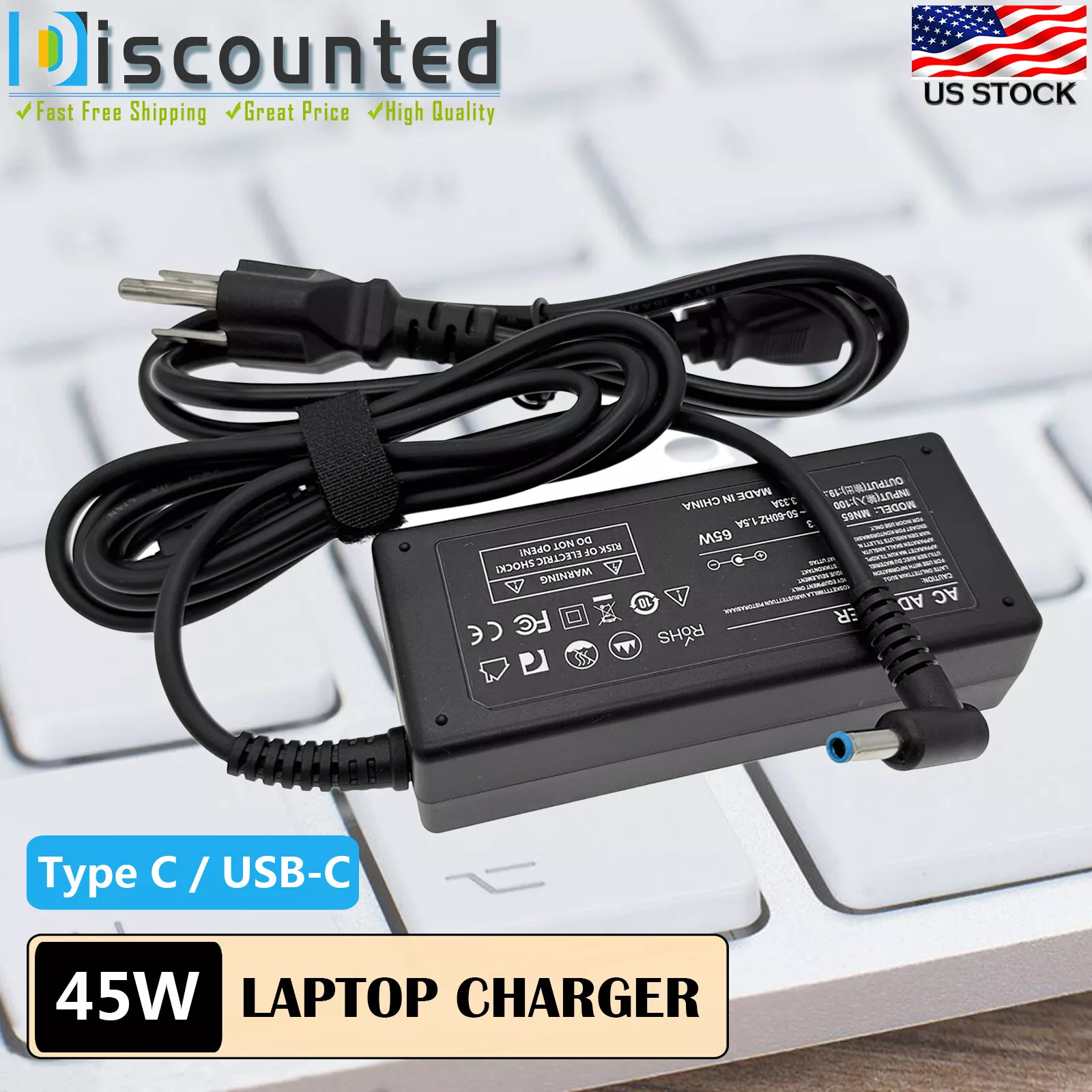AC Adapter Charger For HP ZBook 14u G5 15u G5 Laptop Power Supply Cord ...
