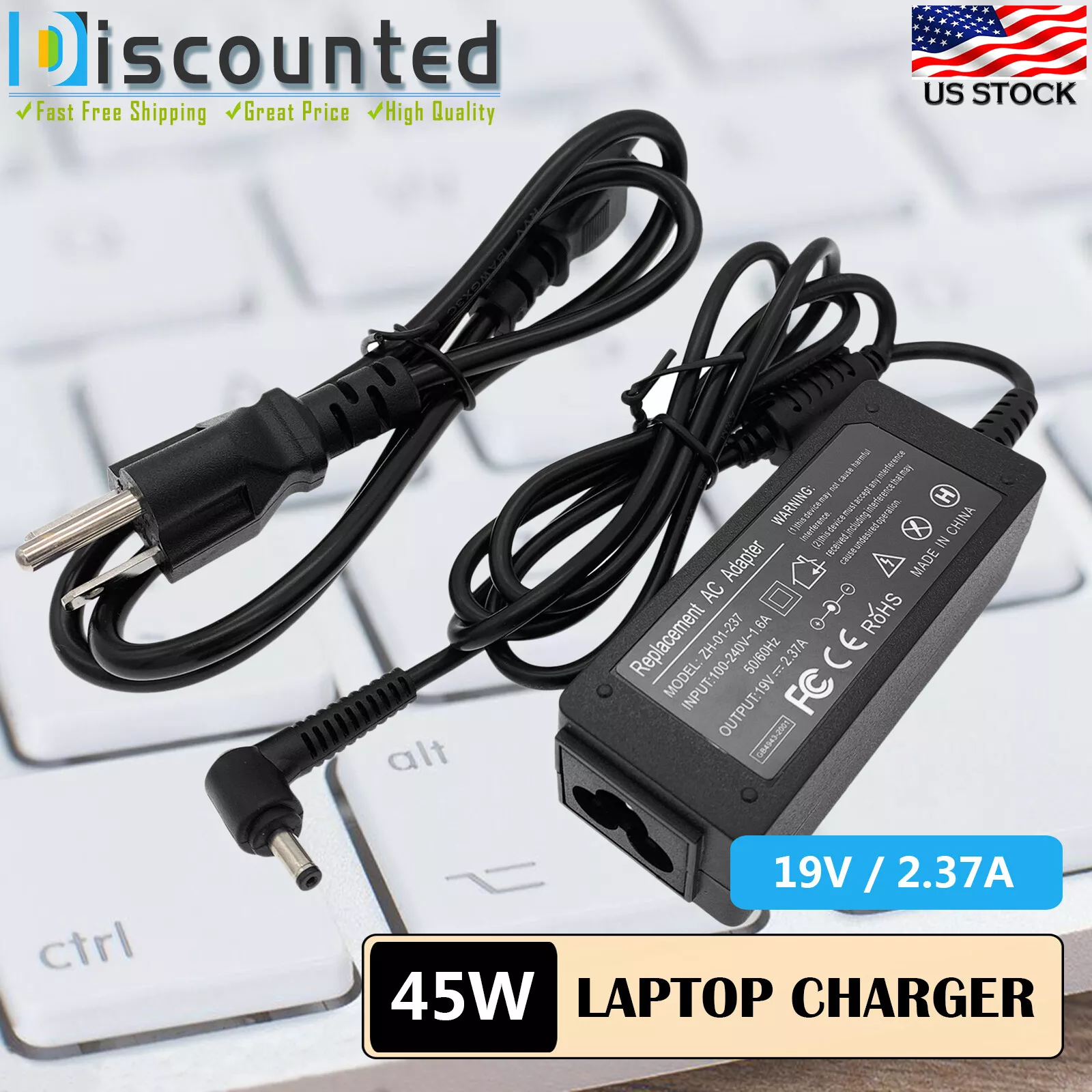 AC Adapter Charger Power Cord For Asus VivoBook X540SA-SCL0205N X540SA ...