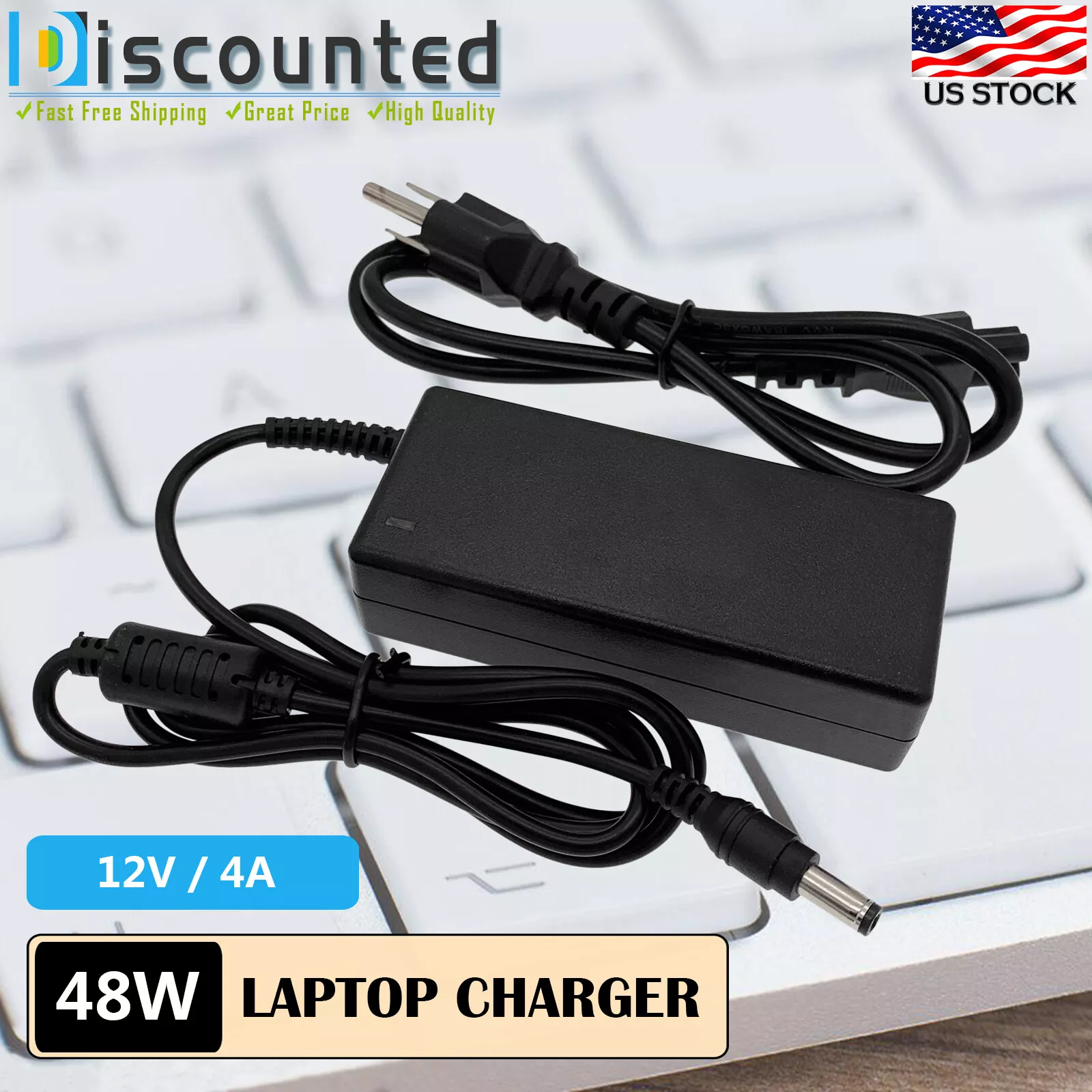 AC Adapter Charger Power Supply Cord For Dell S2740L S2740LB 27" LED ...