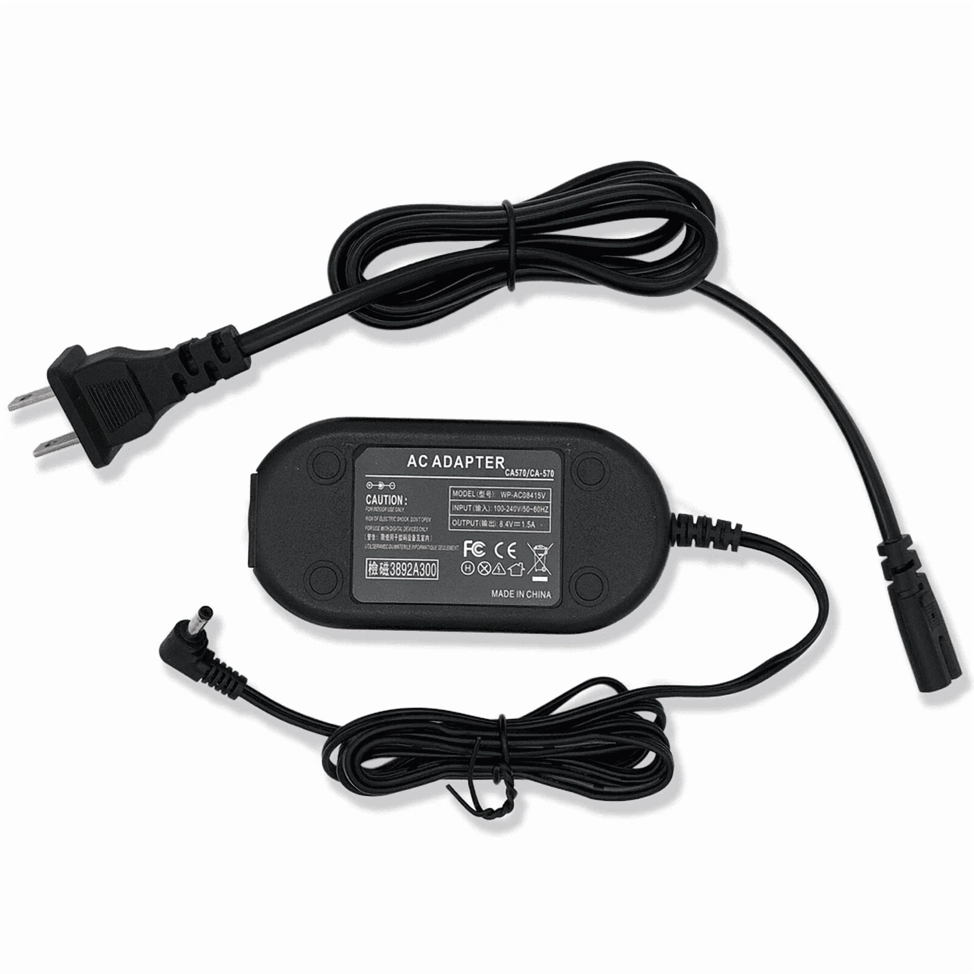 AC Adapter Charger for Canon ZR70MC ZR80 ZR85 ZR90 Power Supply Cord ...