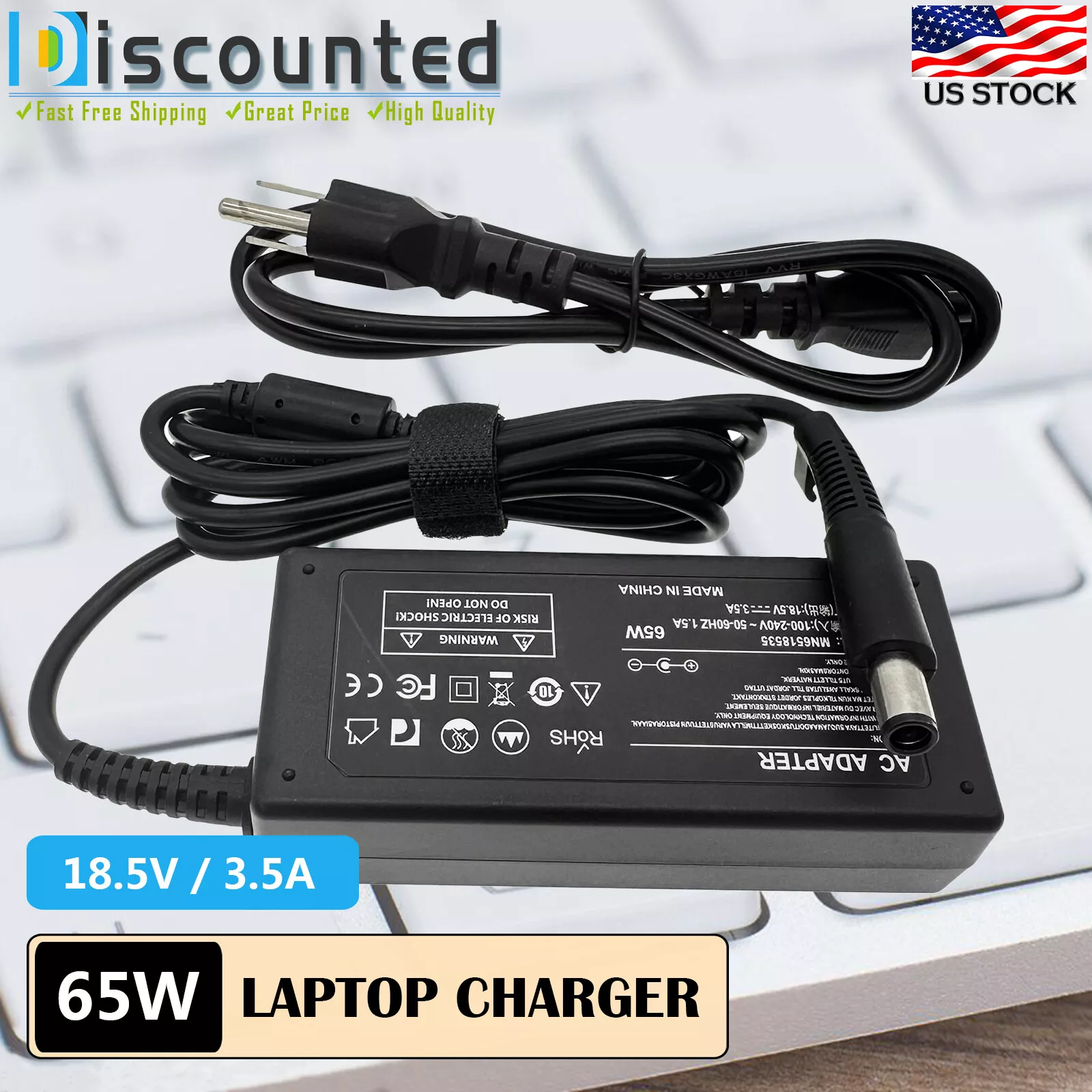 AC Adapter Charger for Compaq Presario CQ60-211DX CQ60-215DX CQ60-615DX ...