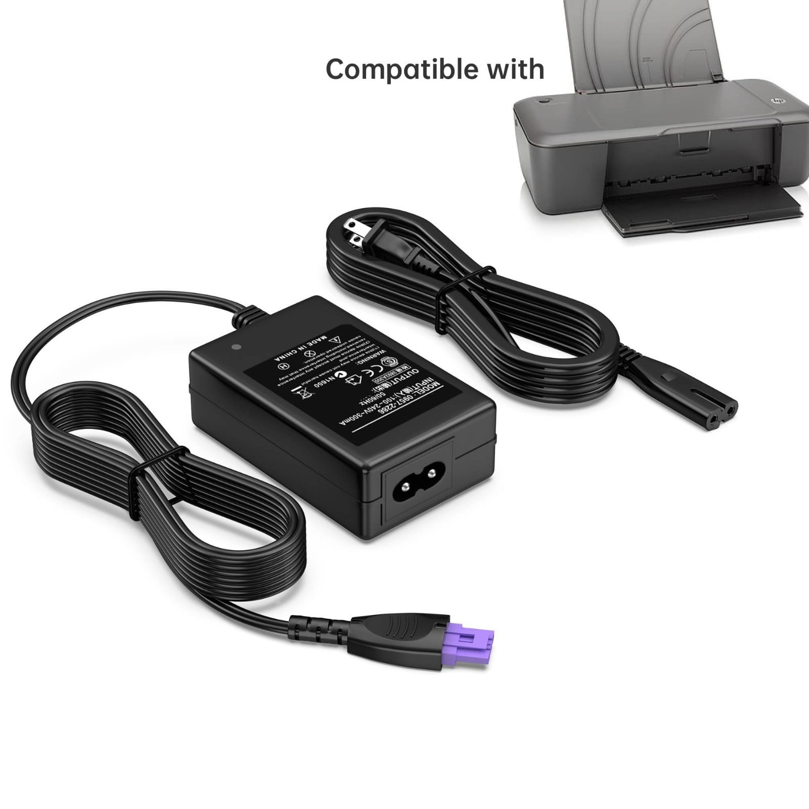 AC Adapter Compatible with HP 0957-2286 fits Deskjet 1050 1000 2050 ...