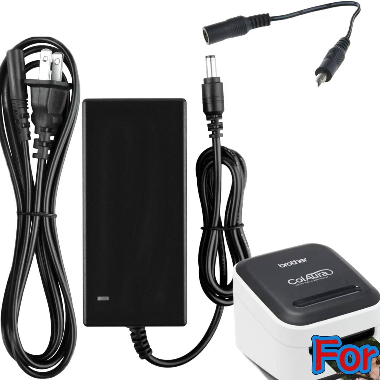 AC Adapter For Brother ColAura Color Photo and Label Printer VC500W ...