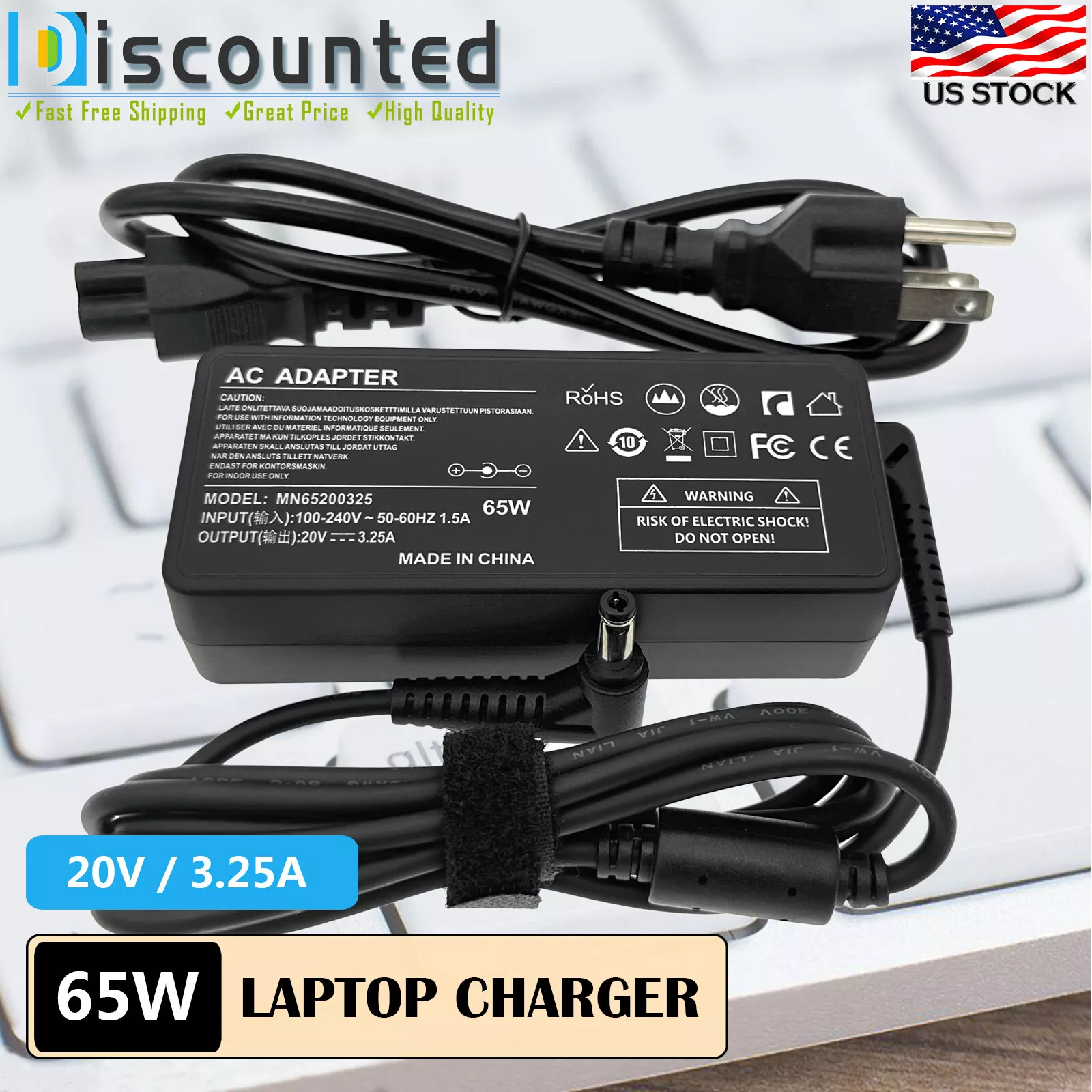 AC Adapter For MSI Optix G241 G271 LED Gaming Monitor Power Supply Cord ...