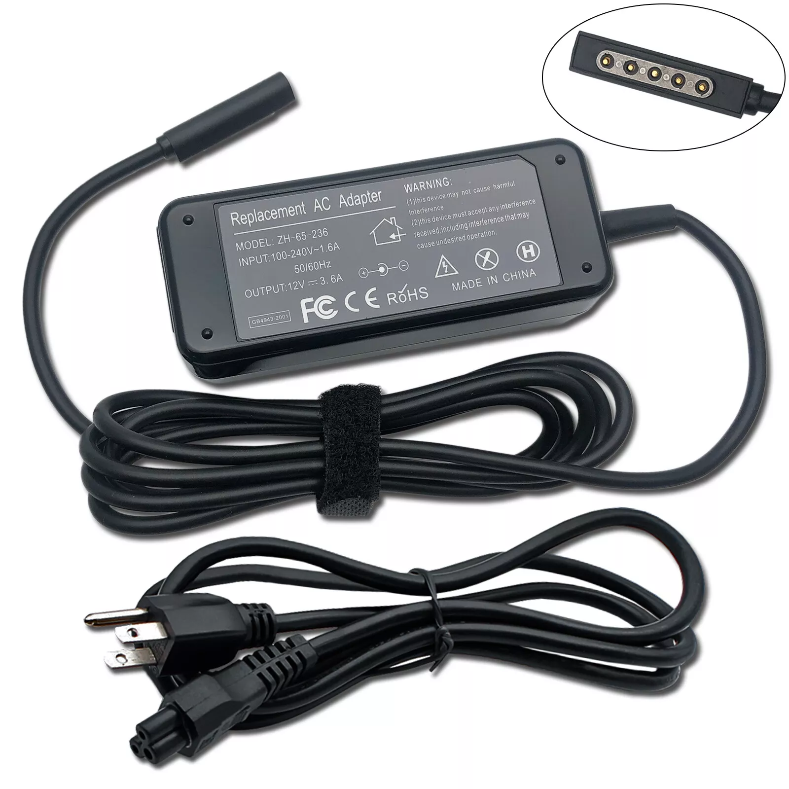 AC Adapter For Microsoft Surface RT Windows 64GB Model 1516 Tablet PC ...