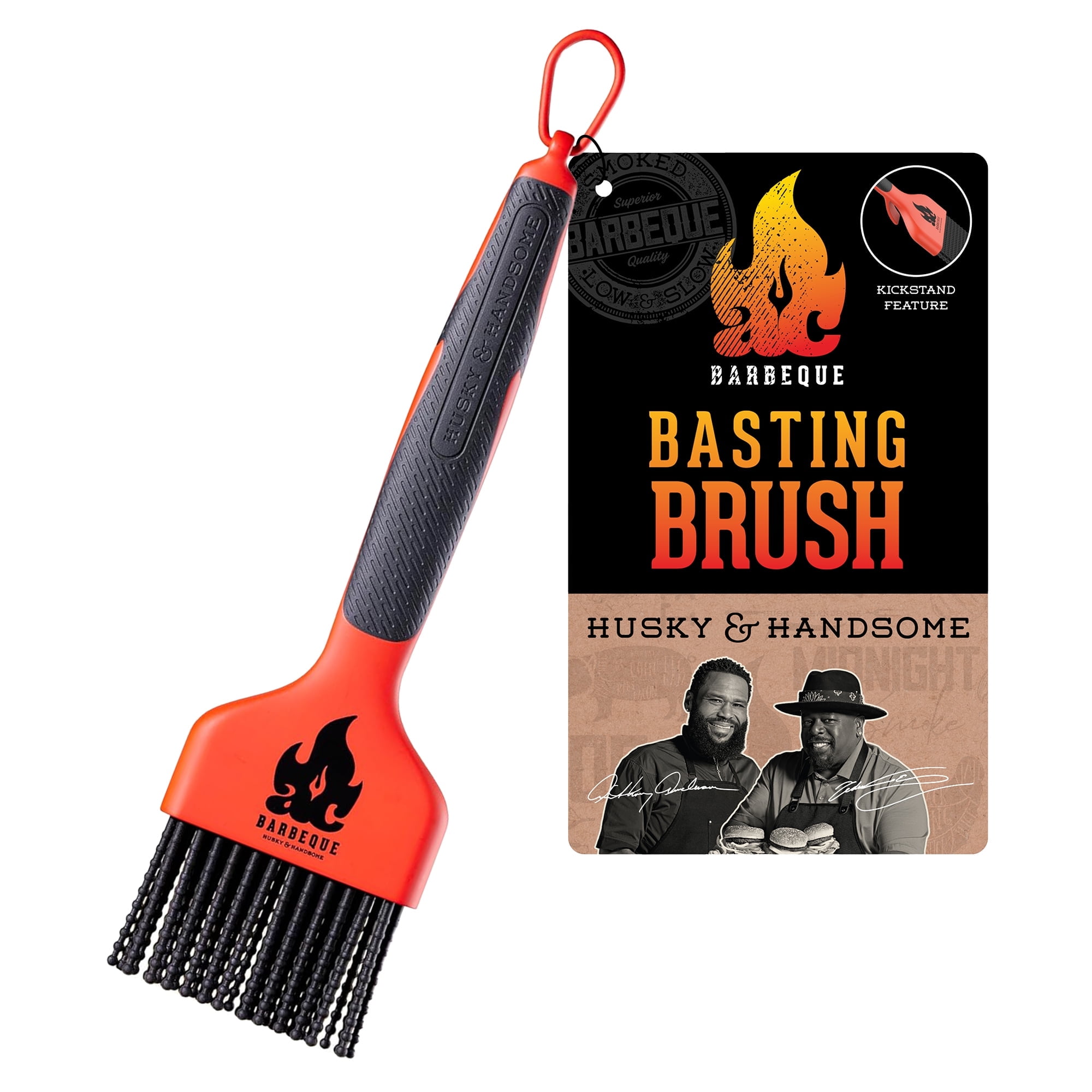 AC BBQ Silicone Basting Brush, Wide Bristles, Kickstand for Clean ...