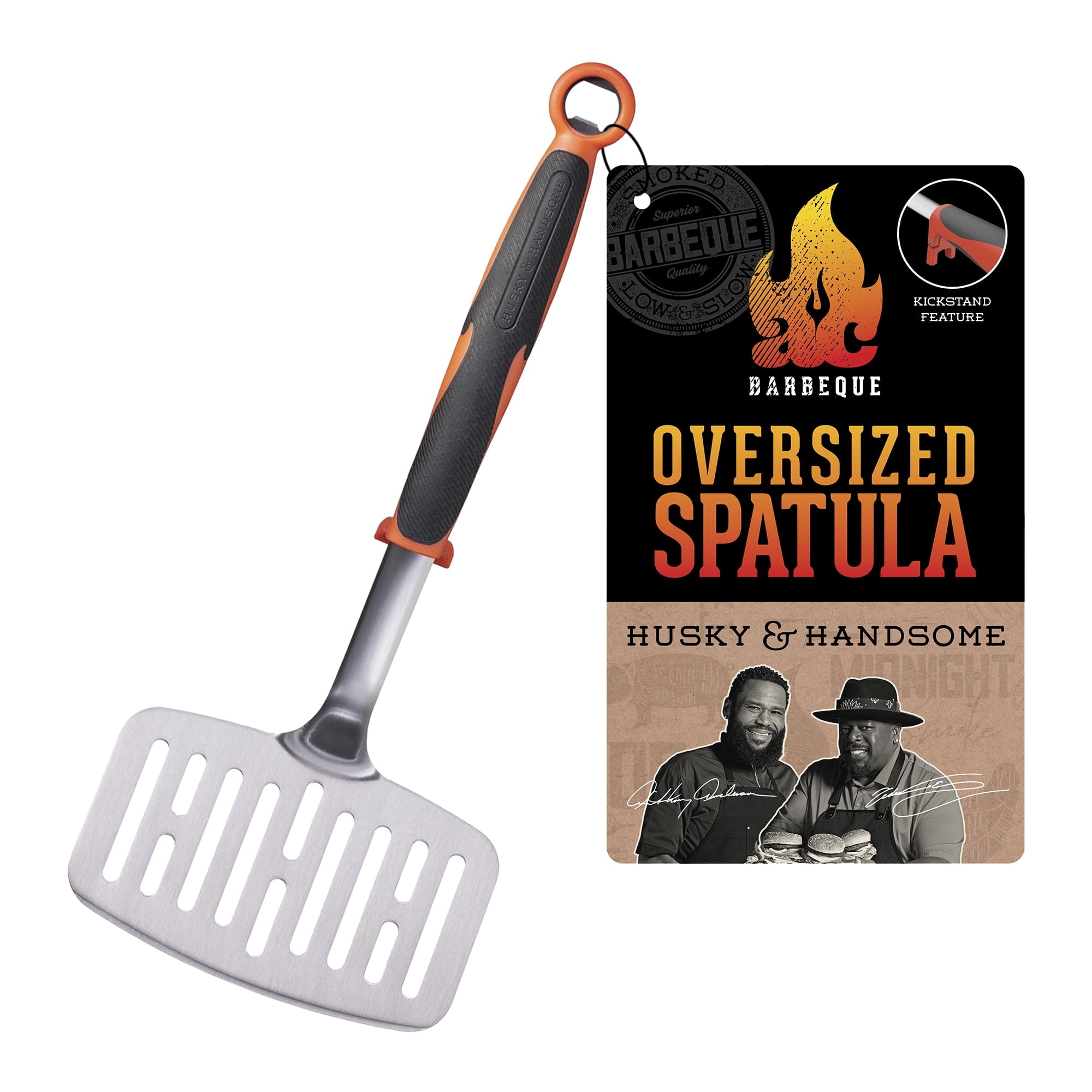 AC BBQ Stainless Steel Oversized Spatula with Kickstand and Comfort ...