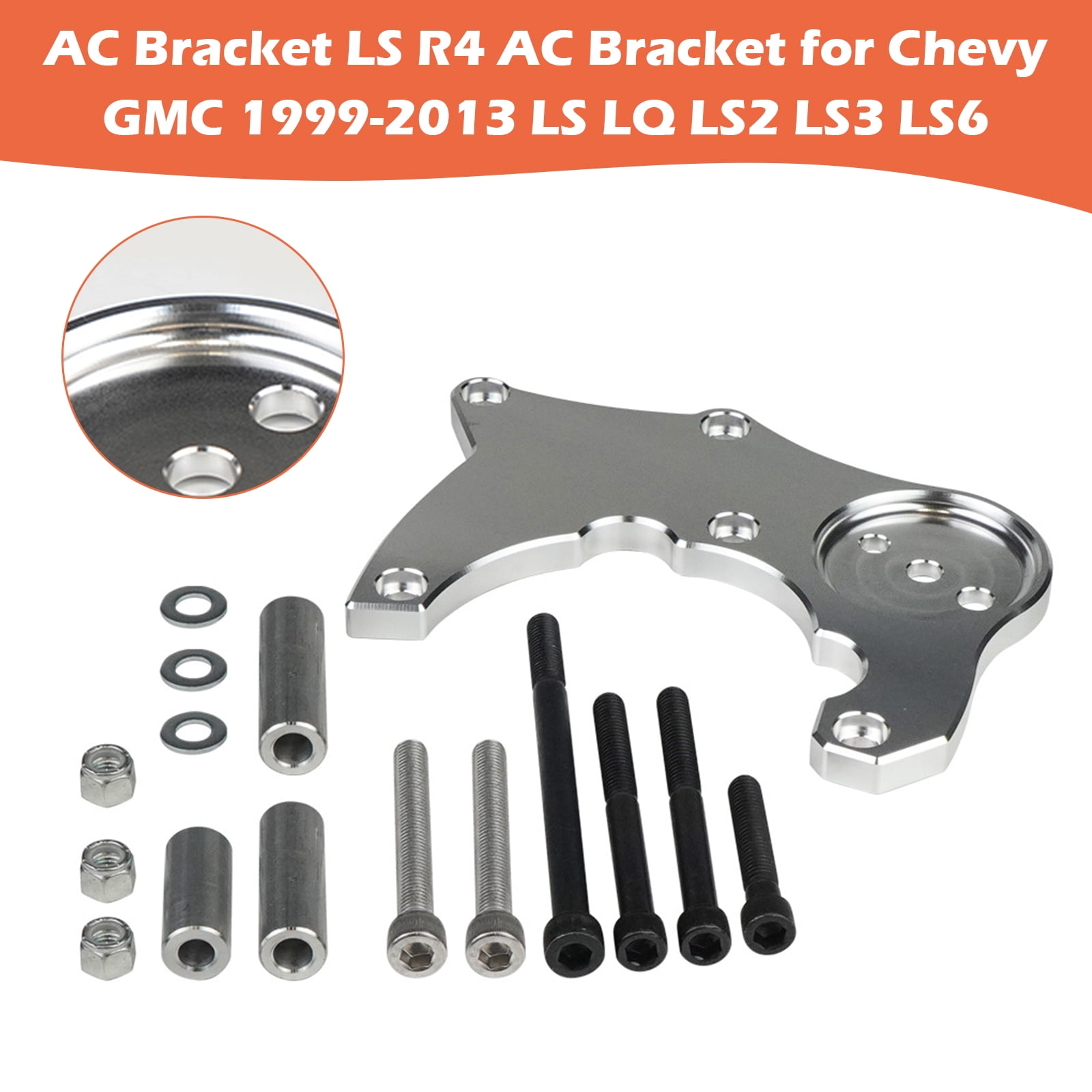 AC Bracket LS R4 AC Bracket for Chevy GMC 1999-2013 LS LQ LS2 LS3 LS6 ...