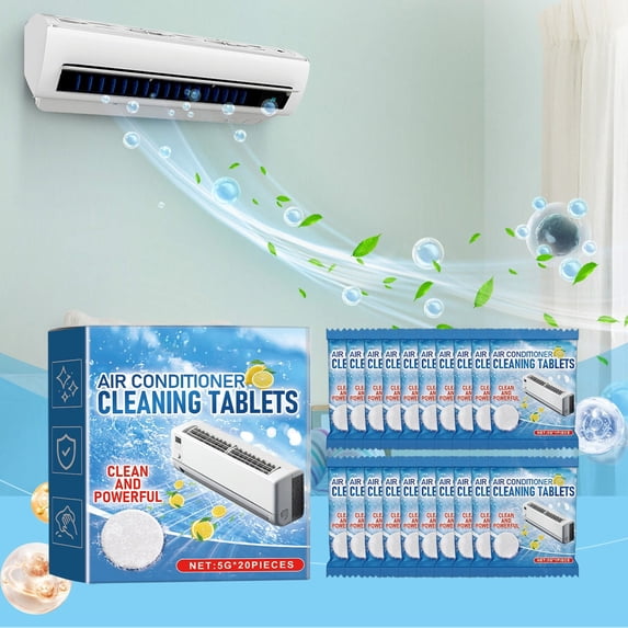 AC Cleaning Tablets for Air Conditioner Units, HVAC Coil Cleaner ...