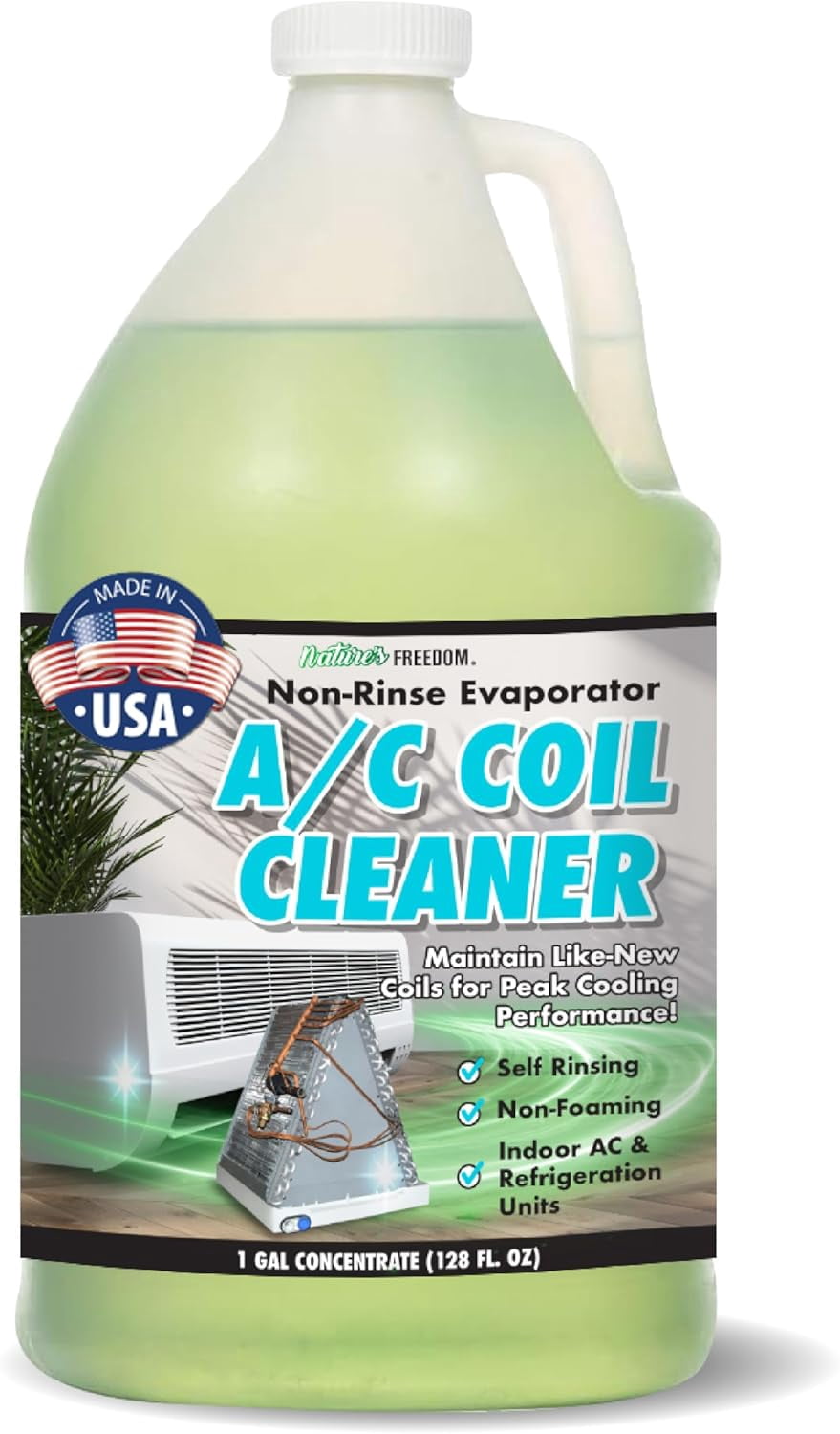 AC Coil Cleaner – 1 Gallon No Rinse Coil Cleaner for Air Conditioners ...