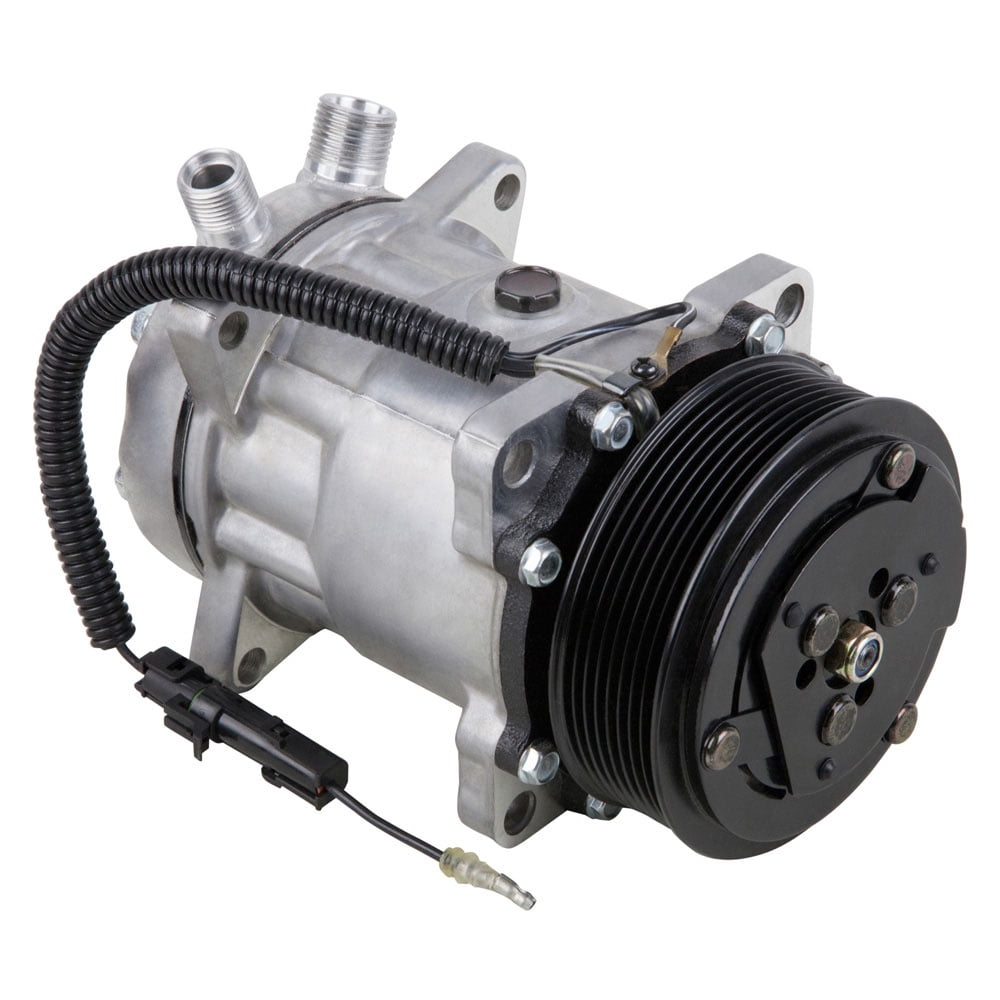 AC Compressor & 119mm 8 Groove A/C Clutch Replaces Sanden SD7H13 SD7H15 ...