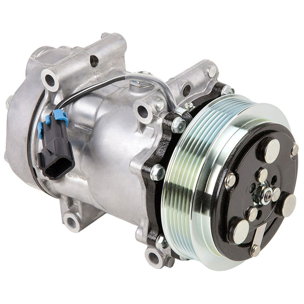 AC Compressor & 125mm 6-Groove A/C Clutch Replaces Sanden SD7H15 4757 ...