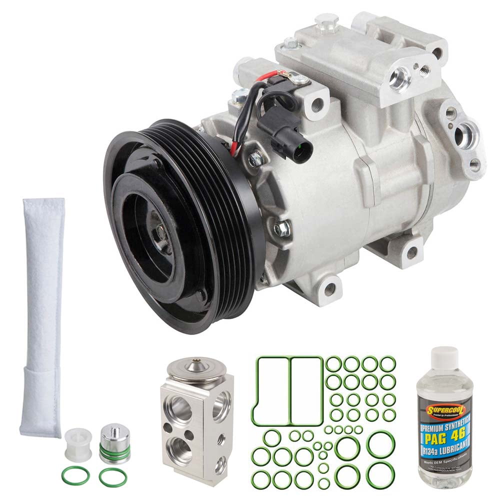 AC Compressor & A/C Kit For Hyundai Accent 2012 2013 2014 w/o Automatic ...