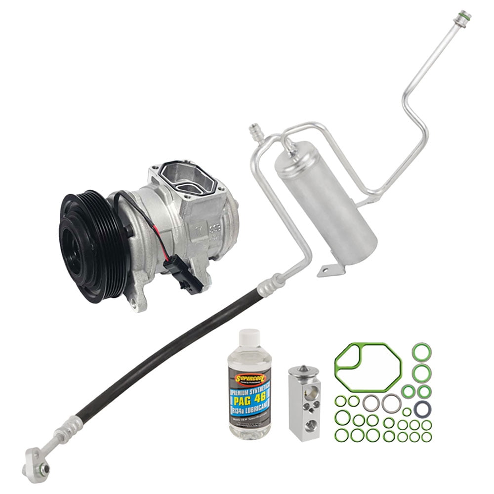 AC Compressor & A/C Kit For Jeep Grand Cherokee 4.7L V8 2002 2003 2004 ...