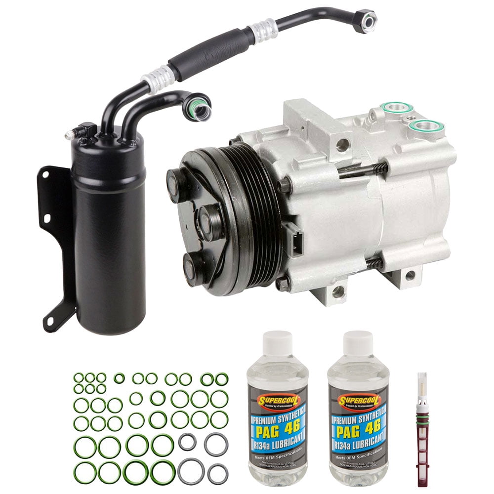 AC Compressor & A/C Repair Kit For Ford E150 E250 E-150 E-250 Econoline 1997 1998 1999 2000 2001 ...