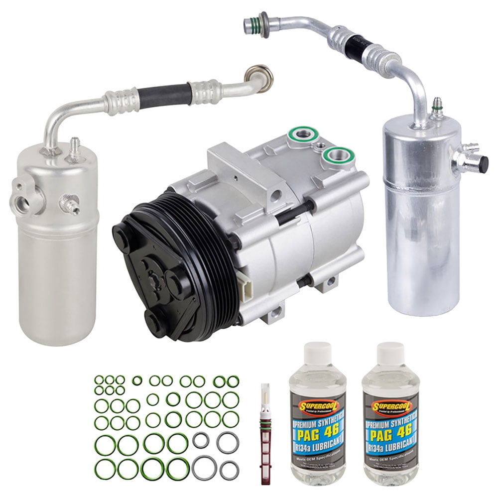 Ford F150 F-150 1997-1998 V6 4.2L AC Compressor & A/C Repair Kit with 2 ...