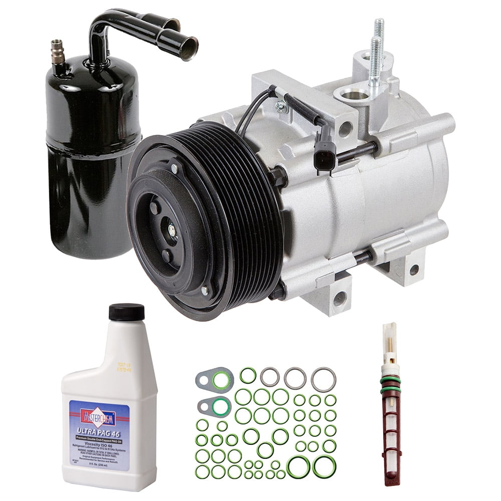 AC Compressor & A/C Repair Kit For Ford Mustang Shelby GT500 2007 2008 ...