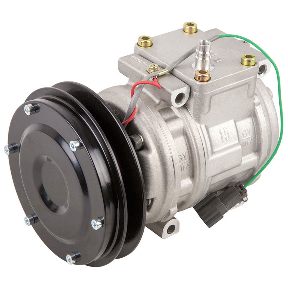 AC Compressor & V-Belt A/C Clutch For John Deere & Kubota Replaces ...