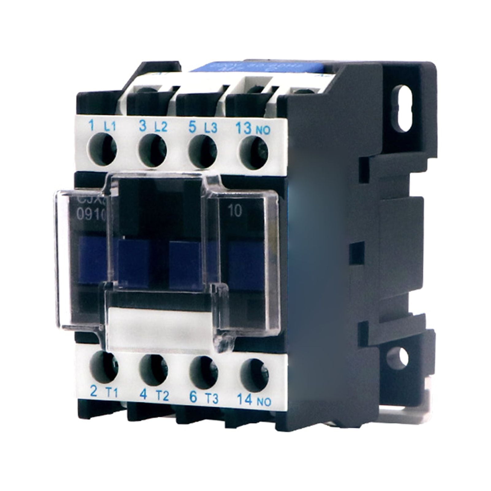 AC Contactor, CJX2-1810 AC Contactor 3 Poles Flame-retardant ABS 24 ...