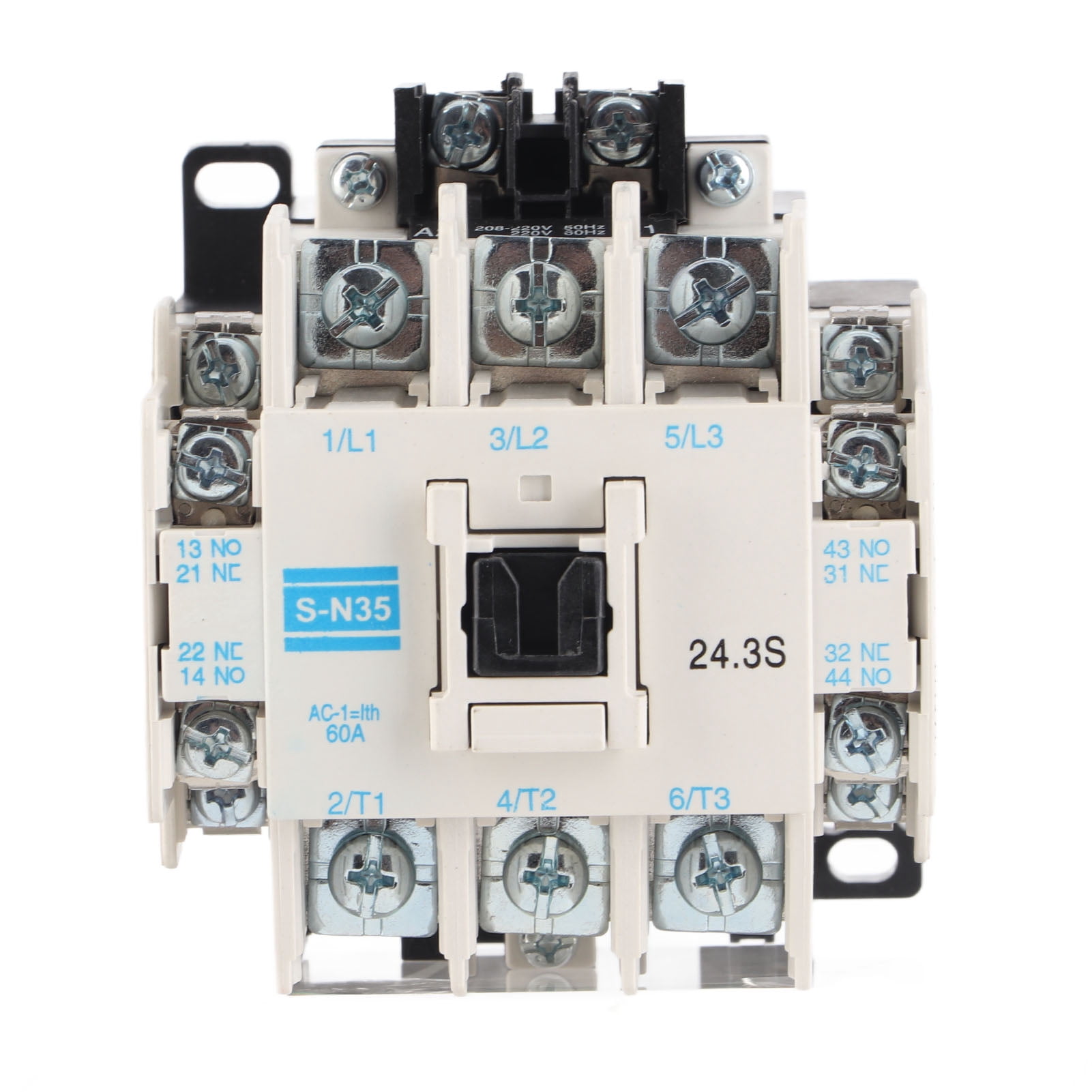 AC Contactor PC Shell Copper Silver Contact 4NO 4NC 3 Pole ...