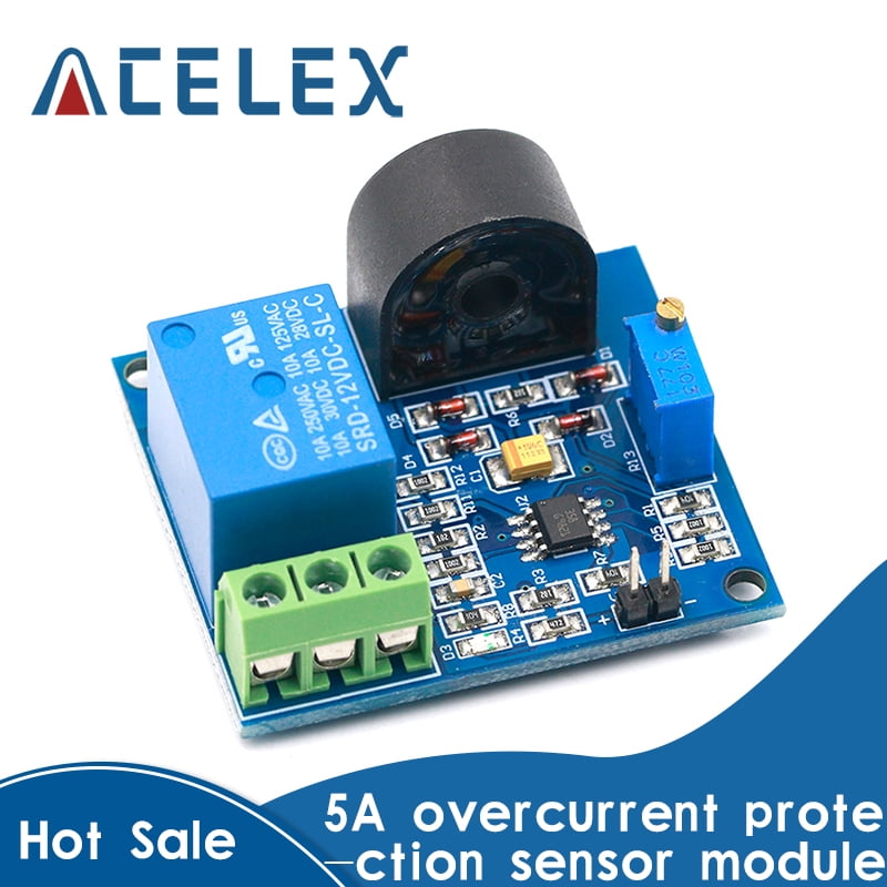 Ac Current Detection Sensor Module 5v 12v 24v Relay Protection Module