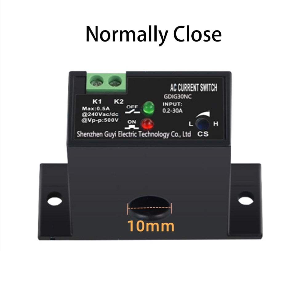 AC Current Sensing Switch, Normally Closed,Adjustable Self-Powered ...