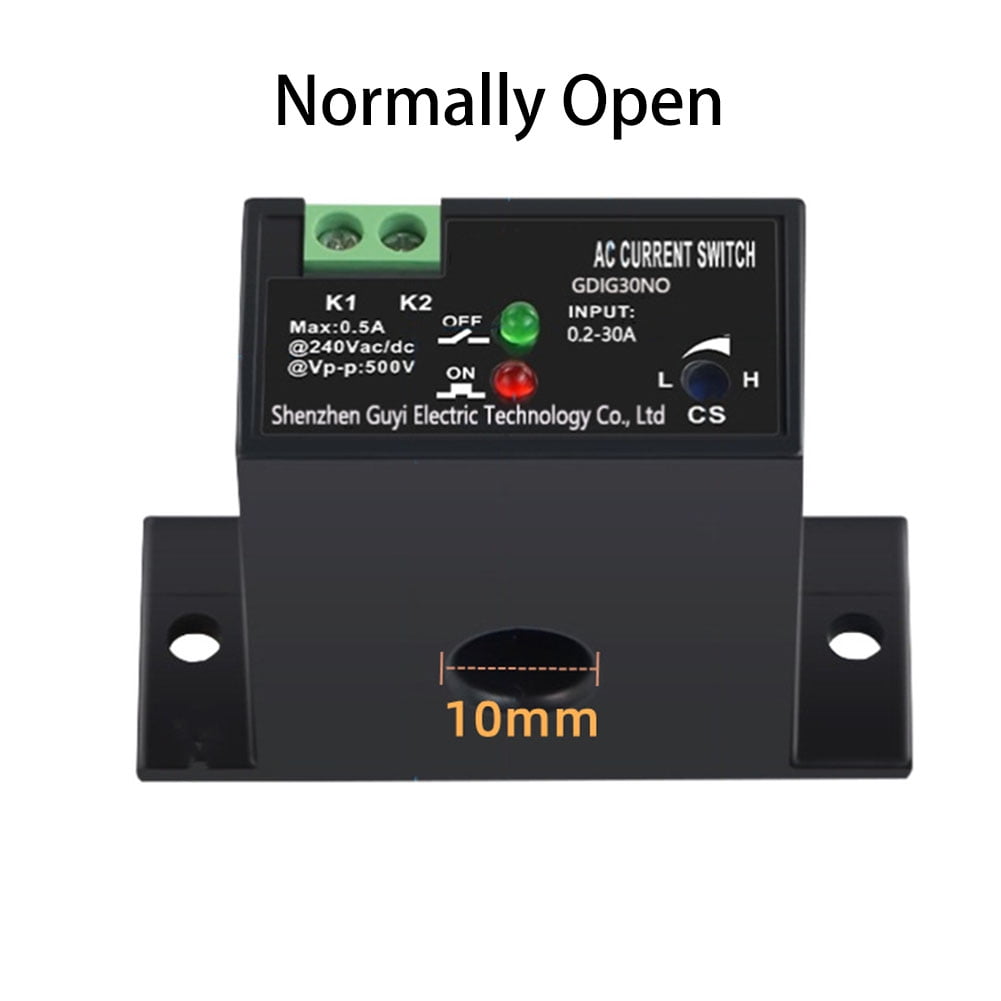 AC Current Sensing Switch,Normally Open,Adjustable Self-Powered Sensing ...