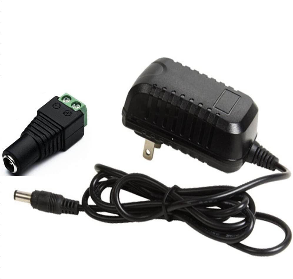 AC to DC 12V 1A Transforme Wall Switching Power Supply Cord Plug ...
