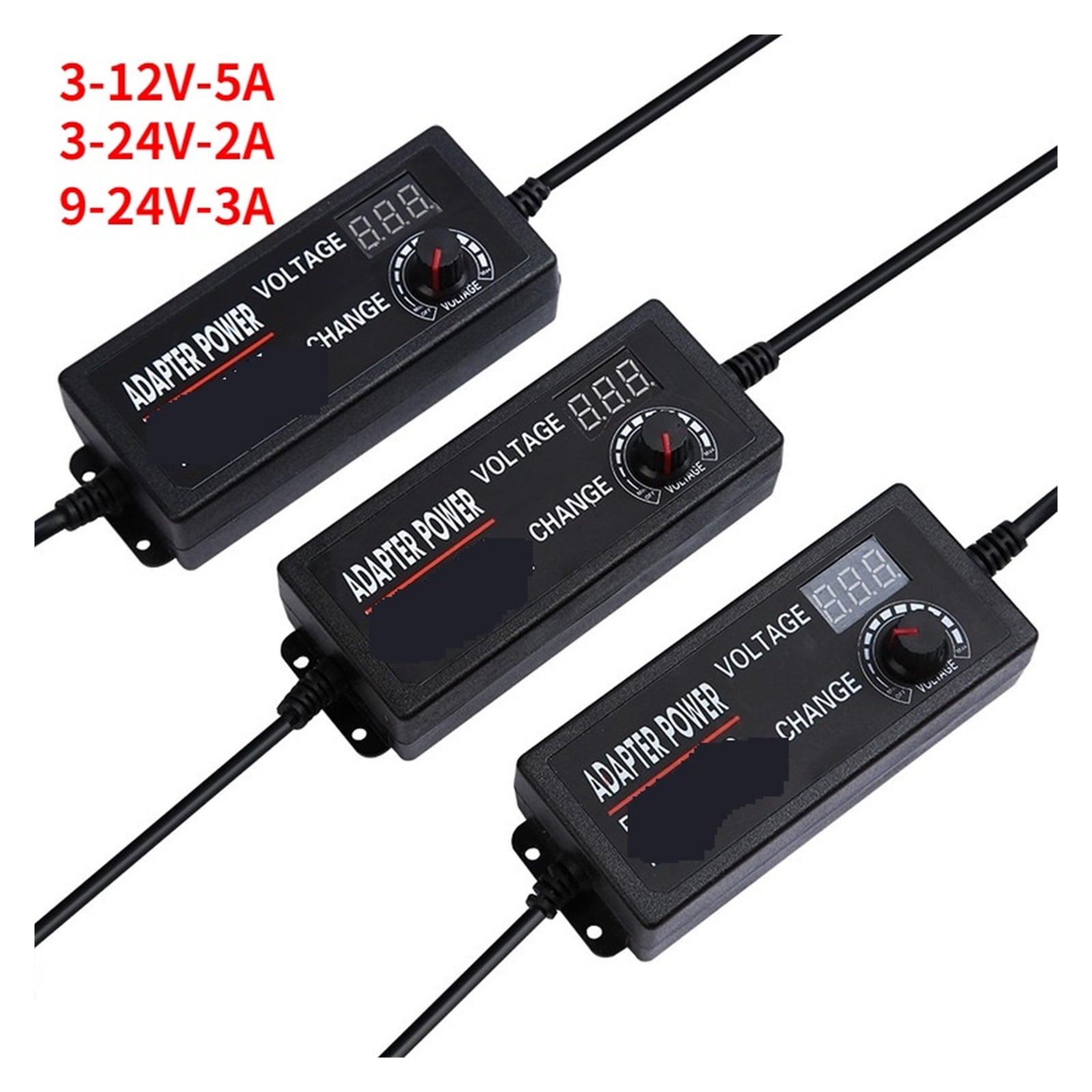 AC DC 3V 5V 9V 12V 24V Adjustable Power Supply, Display Screen ...