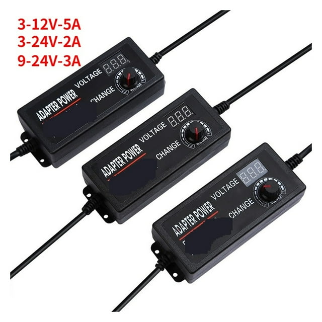 AC DC 3V 5V 9V 12V 24V Adjustable Power Supply, Display Screen ...