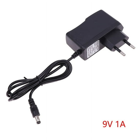 AC DC 9V 1A 1000ma Power Adapter Supply EU Plug Reverse Polarity ...