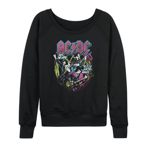 AC/DC - AC/DC Live - Women's French Terry Long Sleeve Pullover ...